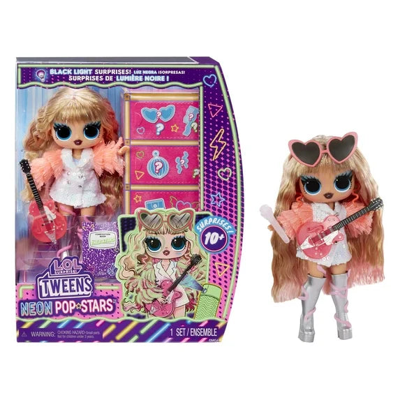 LOL Surprise Tween Neon Pop Stars Fashion Doll, Thea Stars, for Kids A ...